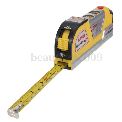 S32 TE Multipurpose Level Laser Horizon Vertical Measure Tape Ruler Aligner 8FT | TELM1